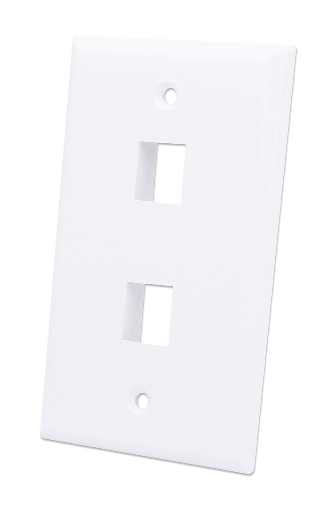 Intellinet 2-Outlet Keystone Wall Plate (772426)
